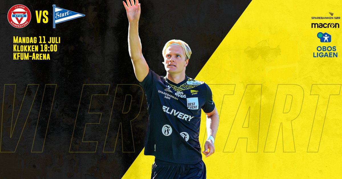 Før kampen: KFUM - Start / Start